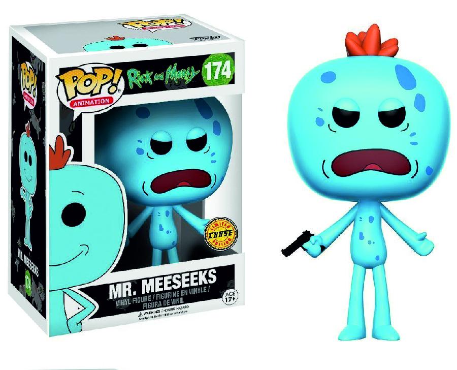 Mr. Meeseeks Funko Pop! Chase (174) - Vulcania Juegos de Mesa